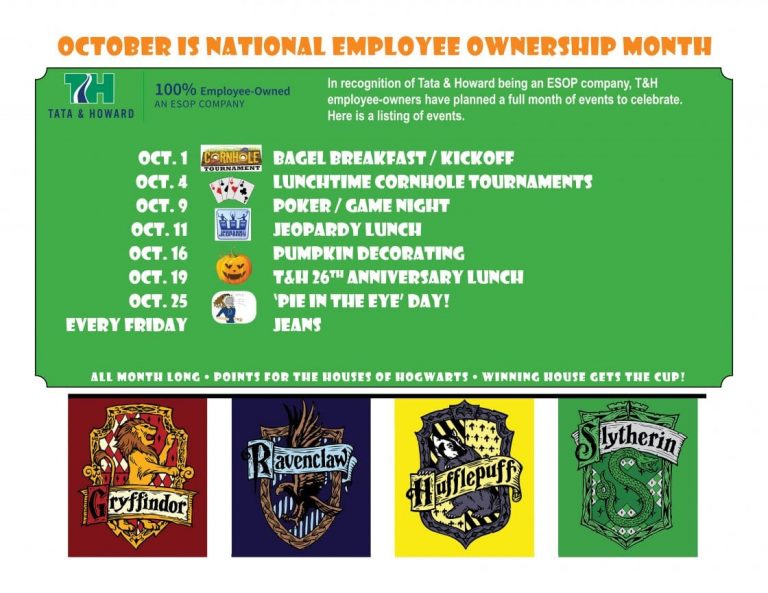 Tata & Howard Celebrates Employee Ownership Month (EOM) - Tata & Howard